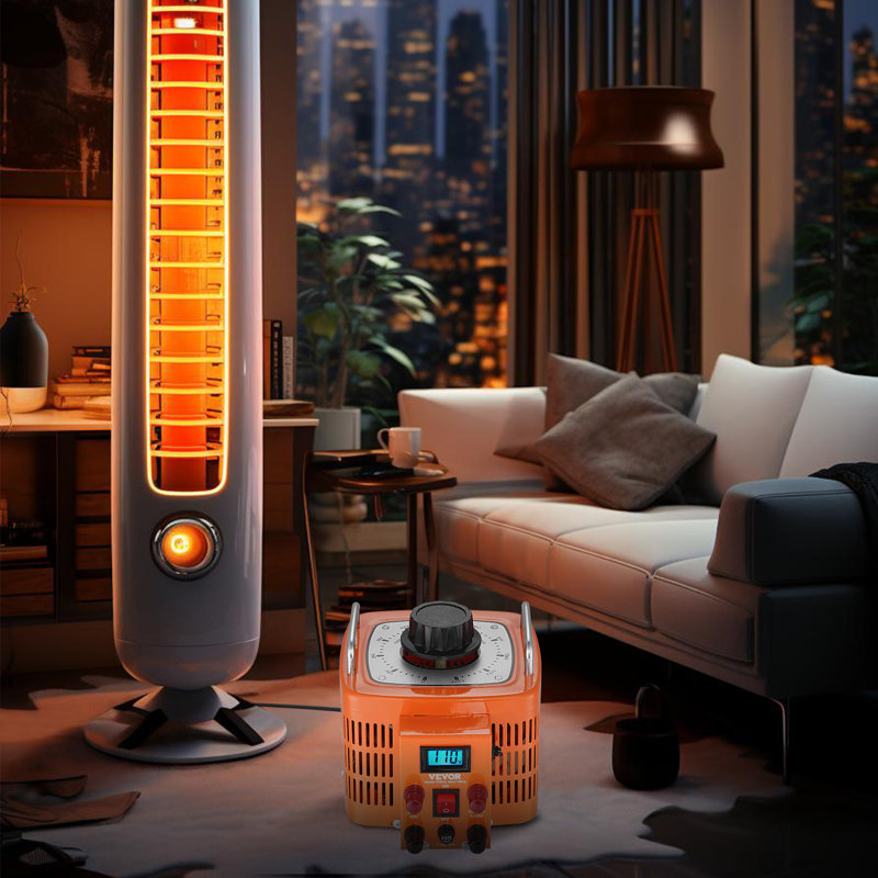 VEVOR 3000VA Auto Variable Voltage Transformer, 23 Amp, 110V Input 0-130V Output AC Voltage ...